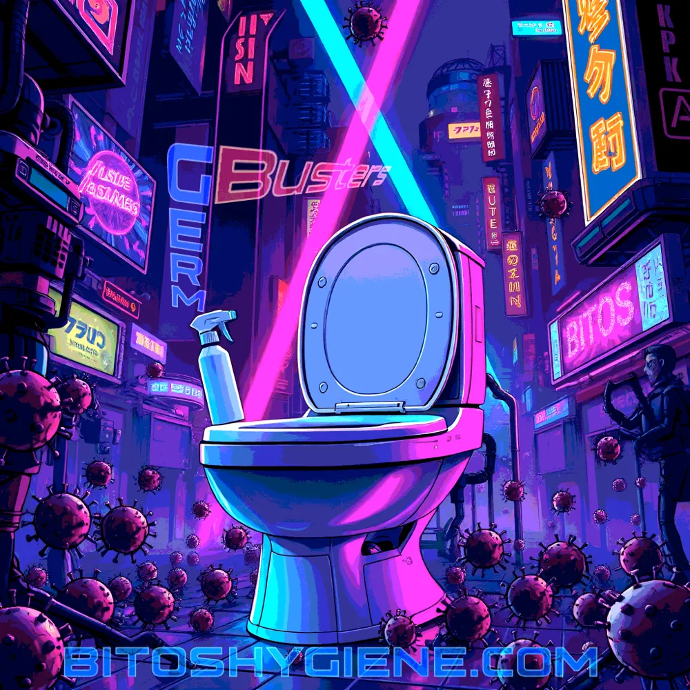 Be Germs Buster, Disinfect the toilet seat before use| Bitos Hygiene